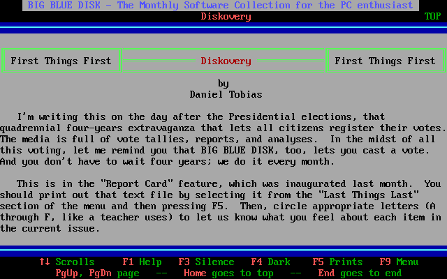 Big Blue Disk #28 - Old Games Download