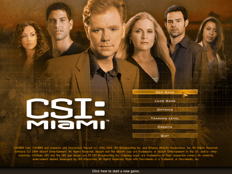 CSI: Miami - Old Games Download