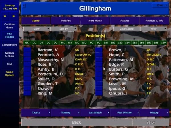 Championship Manager: Season 01/02 - Old Games Download