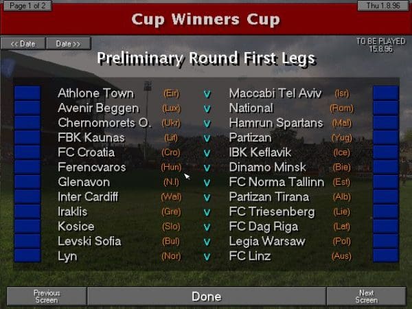 Championship Manager 96/97 - Old Games Download