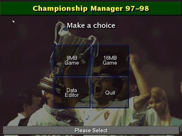 Championship Manager: Season 97/98 - Old Games Download