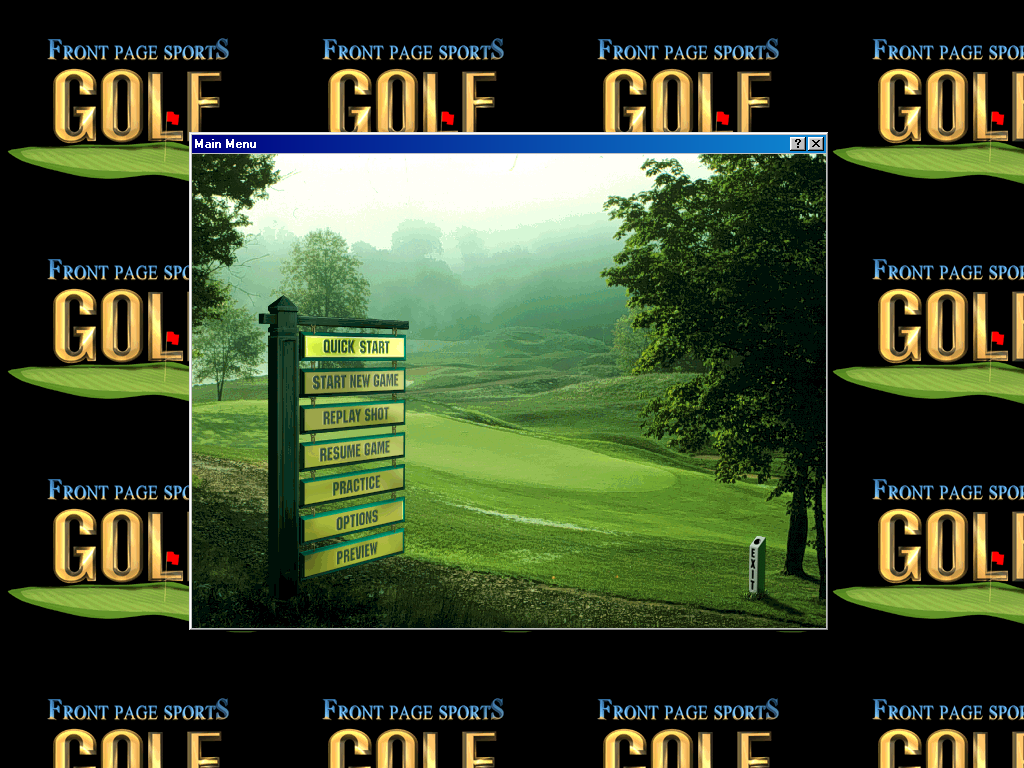 Front Page Sports: Golf - Old Games Download