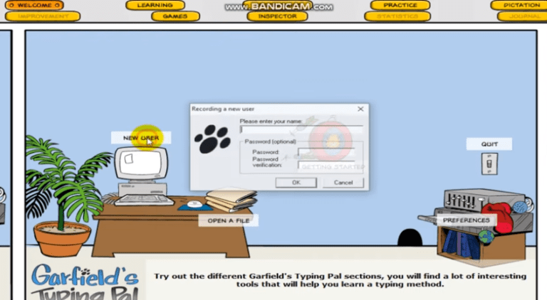 Garfield's Typing Pal - Old Games Download