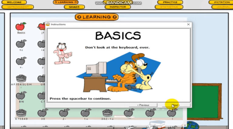 Garfield's Typing Pal - Old Games Download
