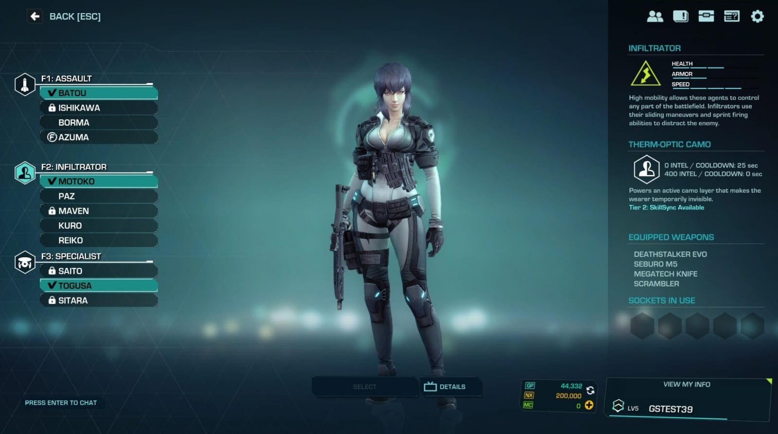 Ghost in the Shell: Stand Alone Complex - First Assault Online - Old ...