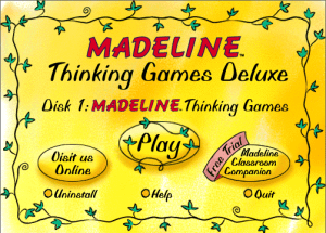 Madeline Thinking Euro Games Deluxe (1998) - Old Games Download