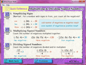 Mind Power High School Math Review - Old Games Download