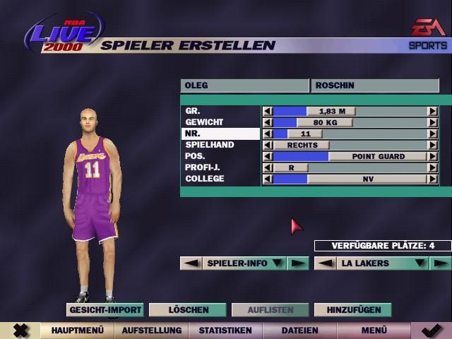 NBA Live 2000 - Old Games Download