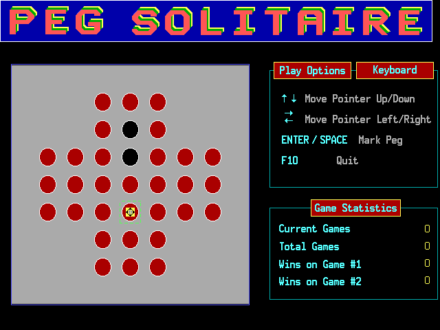 Peg Solitaire - Old Games Download
