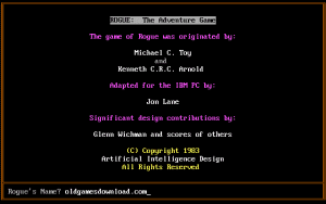 Rogue - Old Games Download