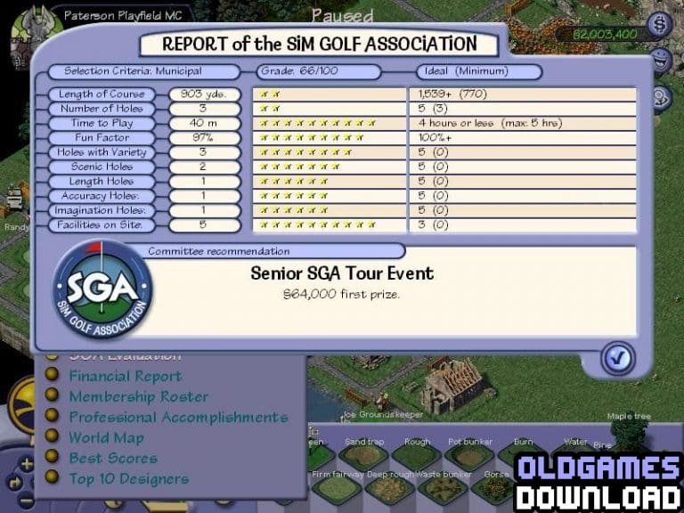 Sid Meier's SimGolf - Old Games Download