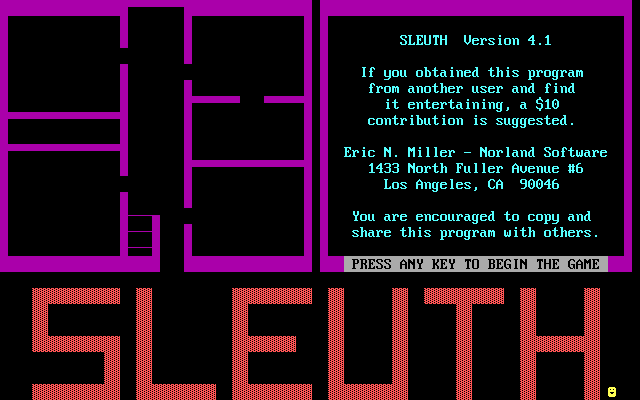 Sleuth - Old Games Download
