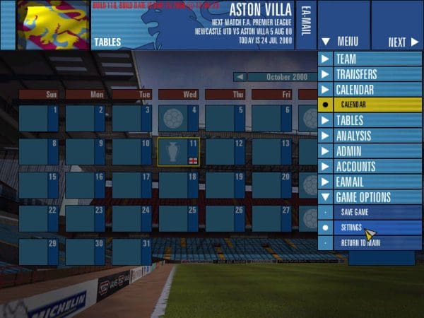 The F.A. Premier League Football Manager 2001 - Old Games Download