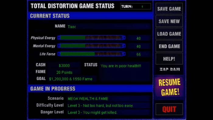 Total Distortion - Old Games Download